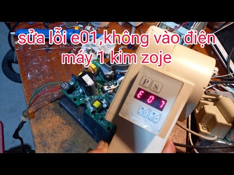 Sửa máy 1 kim e01 cho chị khách ở vĩnh phúc | Repair machine with 1 needle zoje error e01 - YouTube