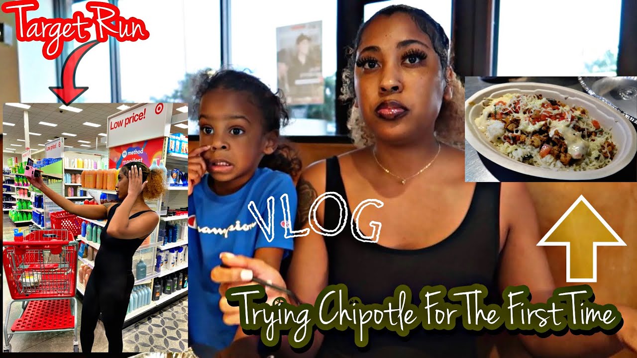 Saturday Vlog| Trying Chipotle For The First Time + Target Run - YouTube