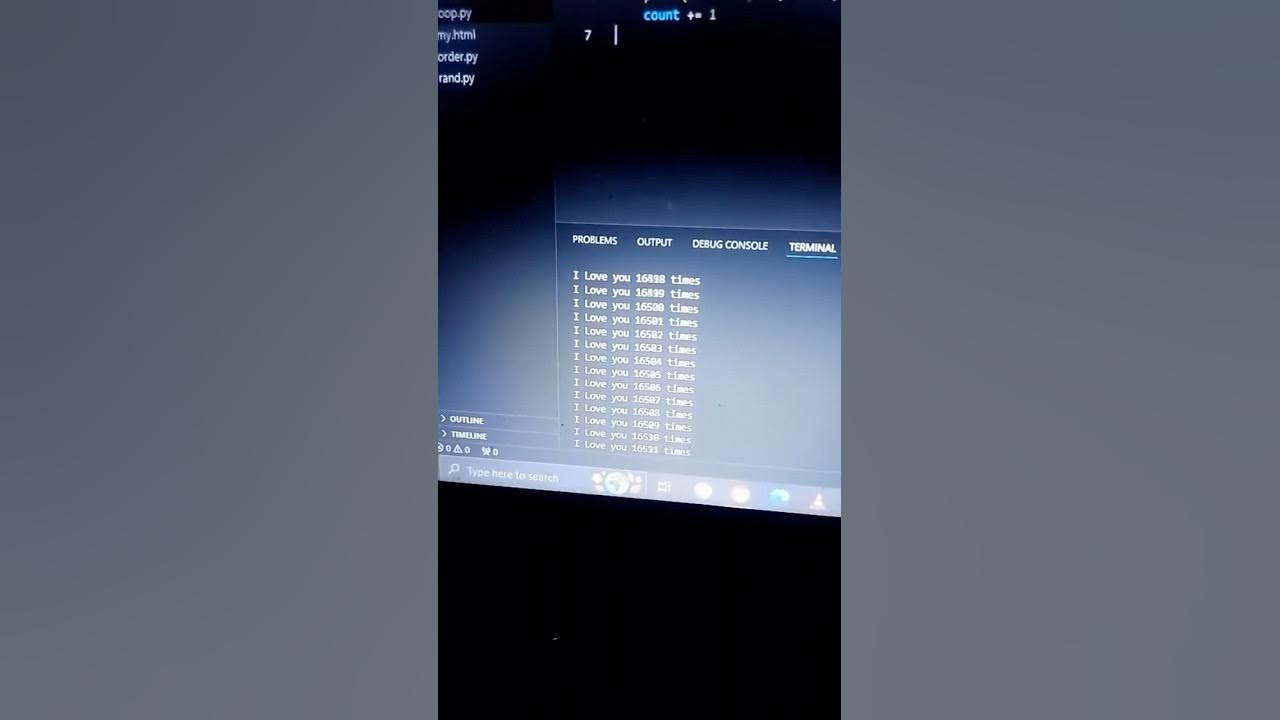 Love You For 50000 Times Python Programming Learnpython Coding Shorts برمجه بايثون Fyp