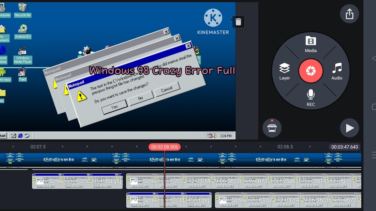 Windows 98 Crazy Error (Full) - YouTube