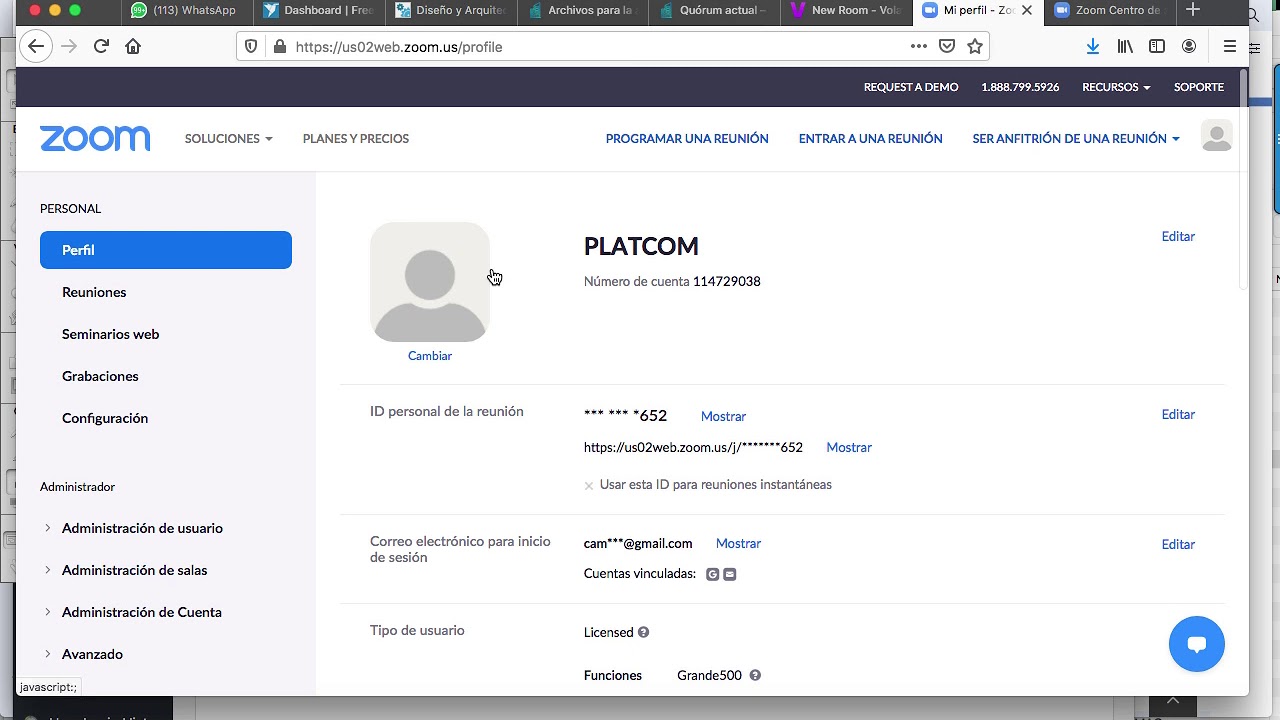 Como cambiar la imagen de mi perfil para reuniones de ZOOM - YouTube