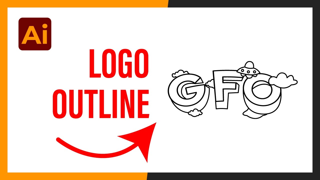 Letter Outline Logo Design | Adobe Illustrator 2025 - YouTube