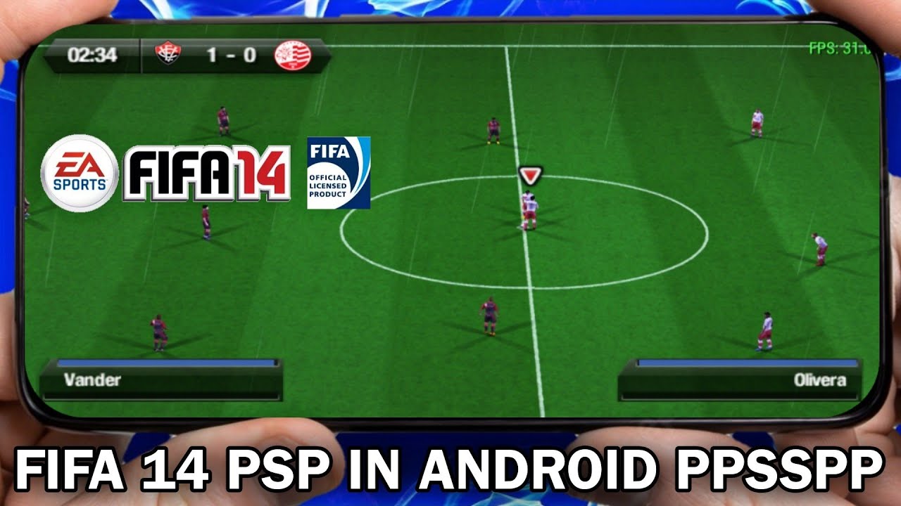 INCRÍVEL!!! FIFA 14 ISO PSP MODO CARREIRA IN ANDROID PPSSPP GAMEPLAY ...