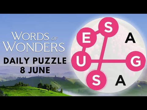 Words Of Wonders: Crossword DAILY PUZZLE 8 June - YouTube