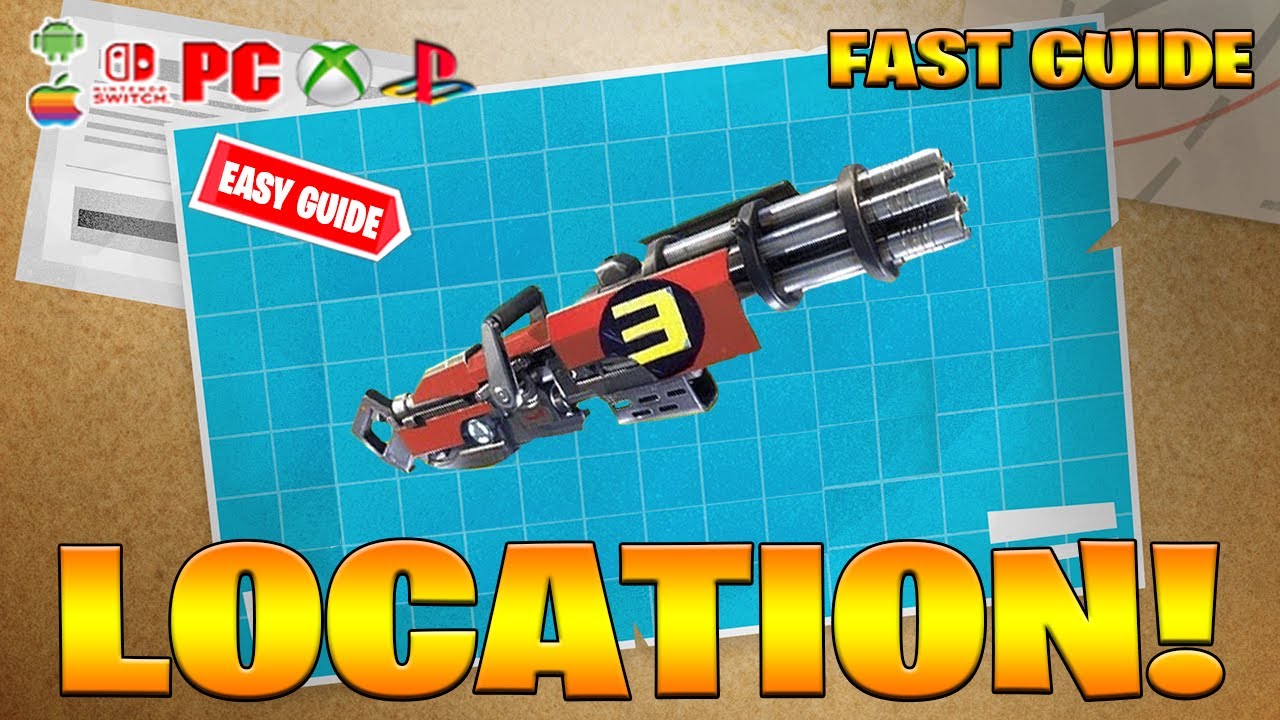 Where to find Rap God Minigun Eminem Mythic Location in Fortnite (How ...