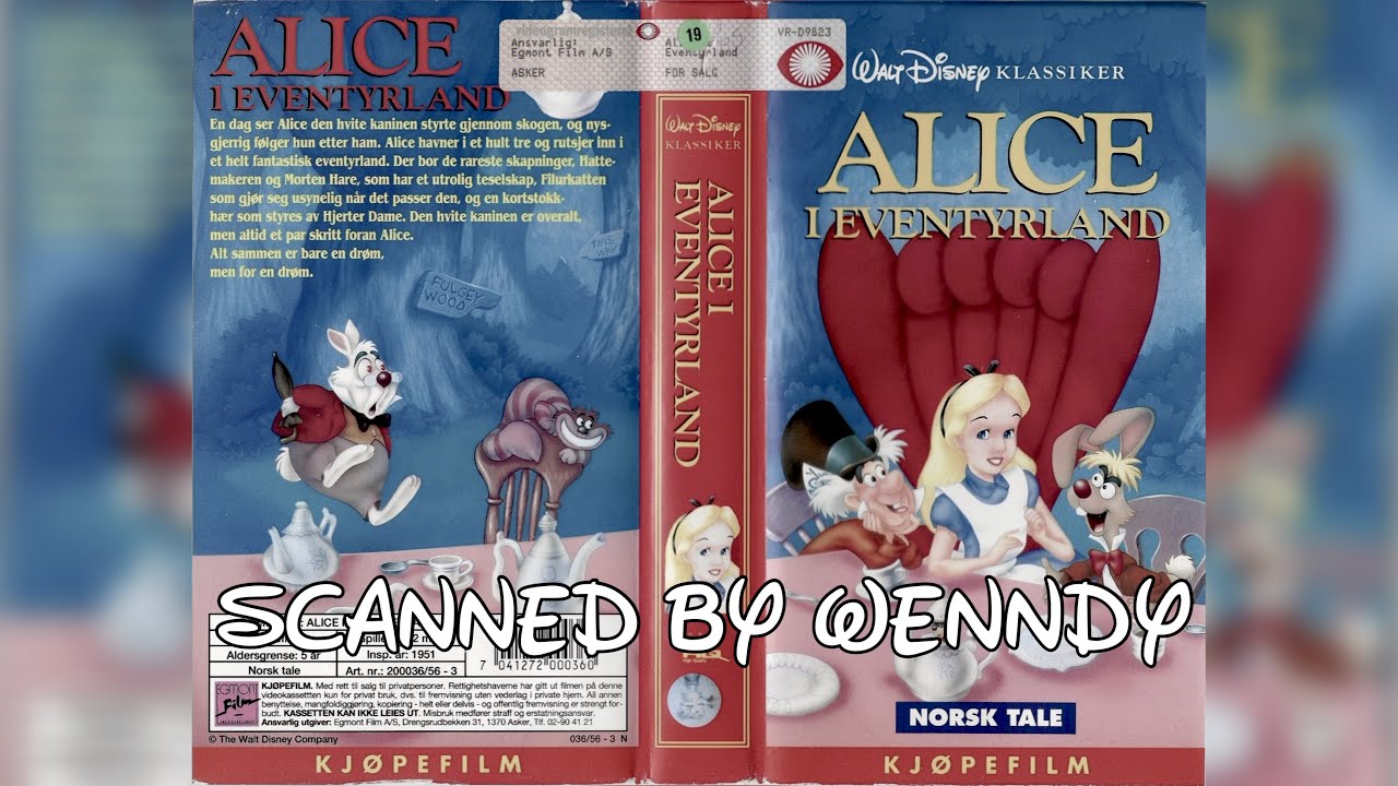 Walt Disney KLASSIKER - ALICE I EVENTYRLAND (Alice In Wonderland ...