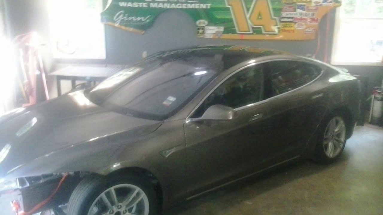 V8 TESLA World's first LS swapped Tesla model S. Part 1 - YouTube