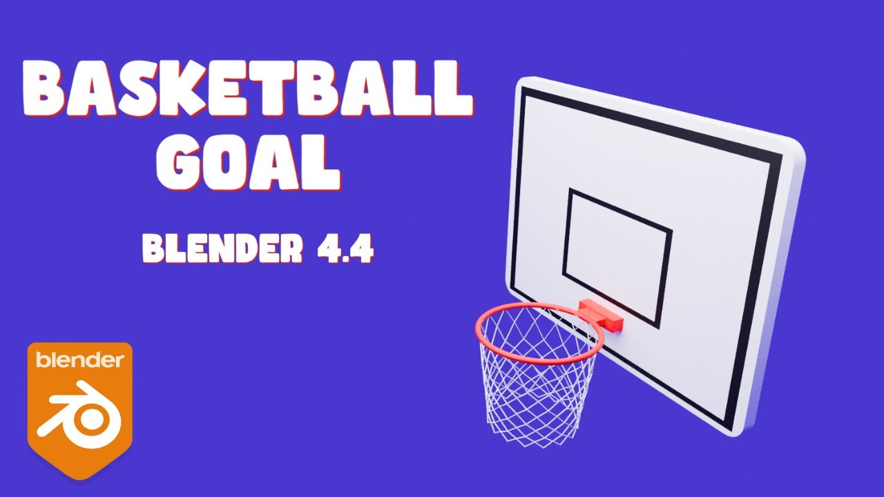 How to Model a Basketball Goal in Blender 3D | Easy 3D Tutorial - YouTube