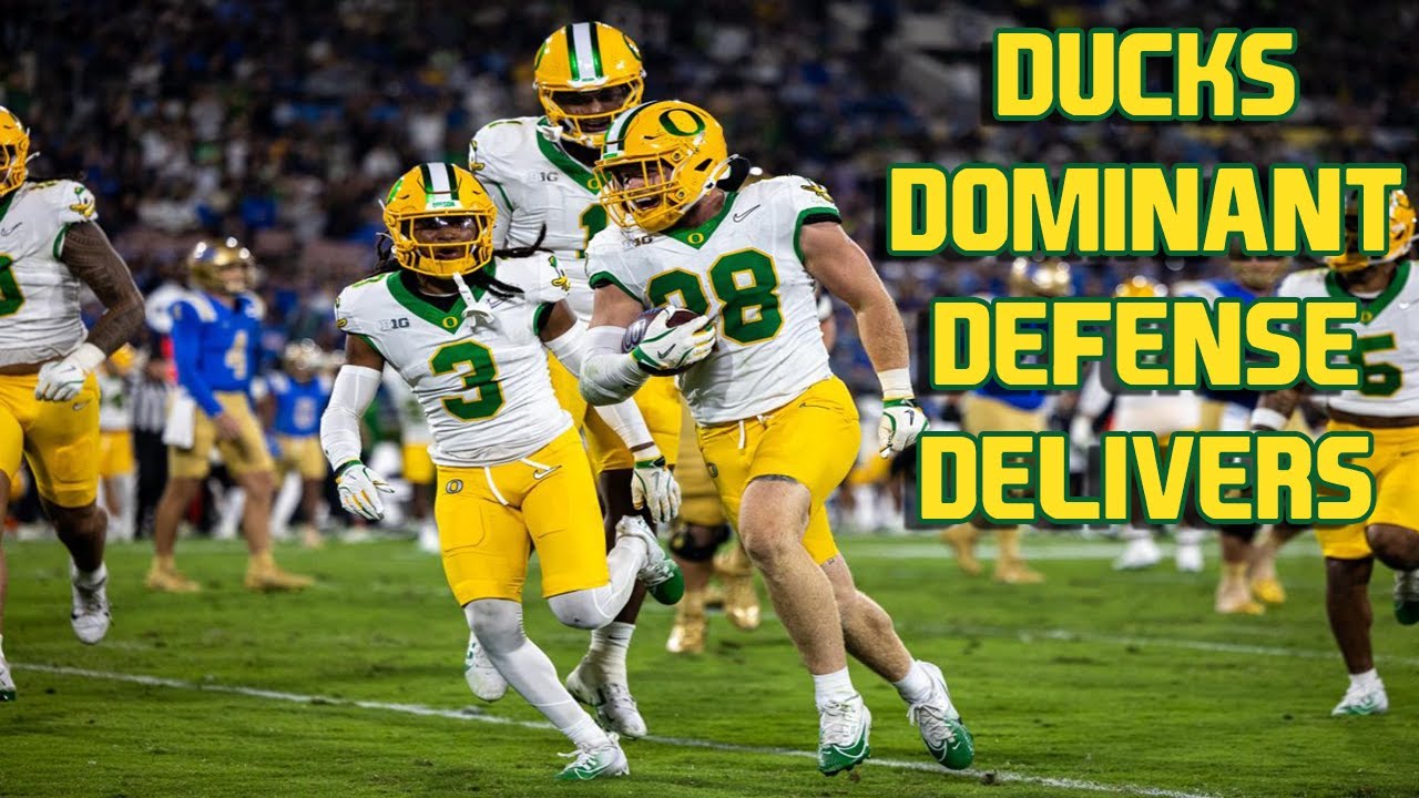 Oregon Ducks Dominant Defense Holds UCLA To Just 172 Yards | Oregon ...