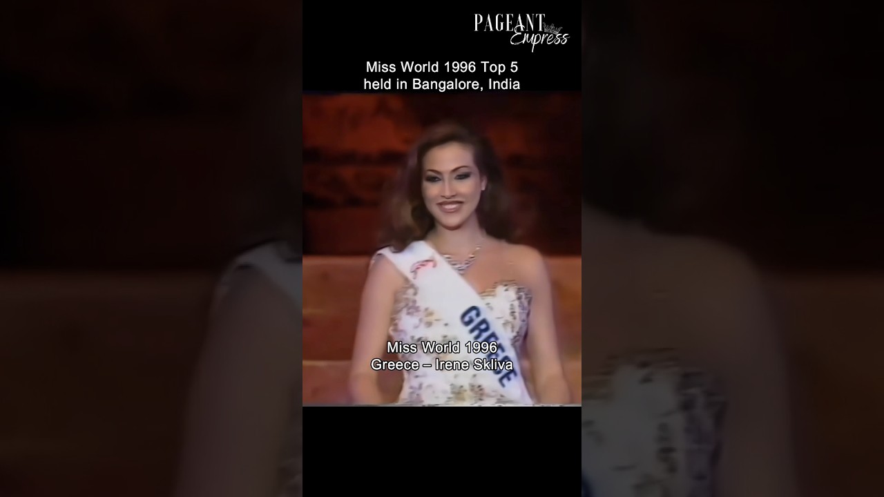 Miss World 1996 in Bangalore, India. Last time India hosted Miss World ...