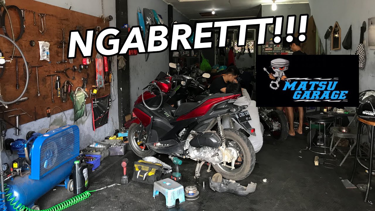 UPGRADE CVT AEROX DI MATSU GARAGE - YouTube