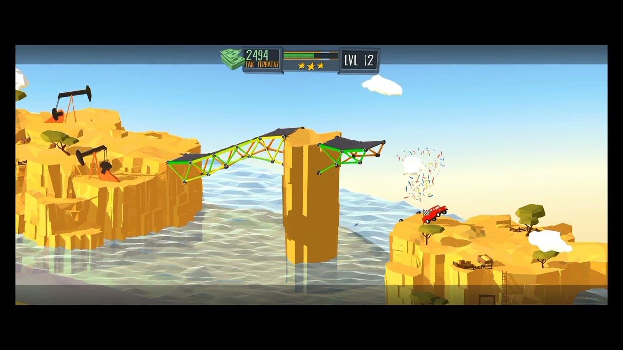 Cara menyelesaikan game Build a Bridge Level 12-13 di android dengan 3 ...