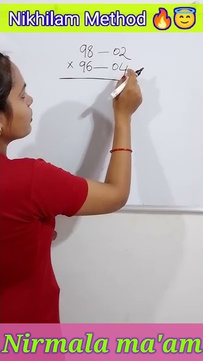 Multiplication In Nikhilam Method 🔥😇 । Maths । #shorts । #shortvideos ...