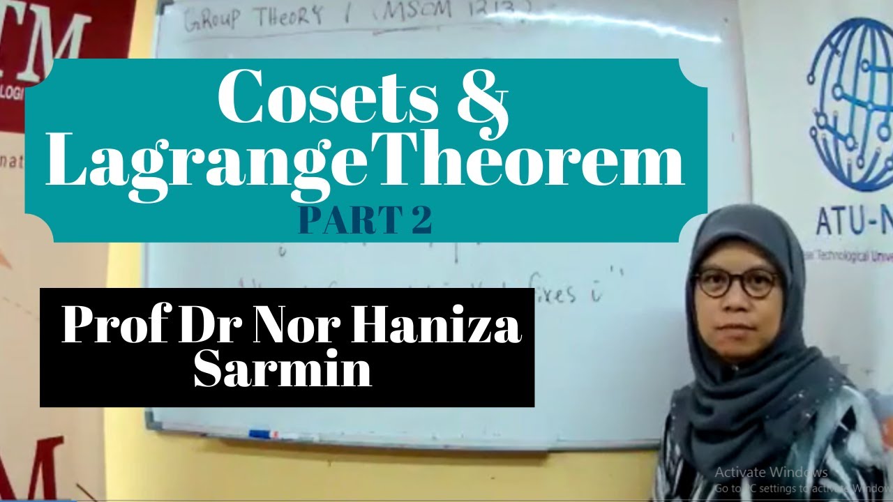 Group Theory 1 - Cosets & Lagrange Theorem Part 2 - YouTube