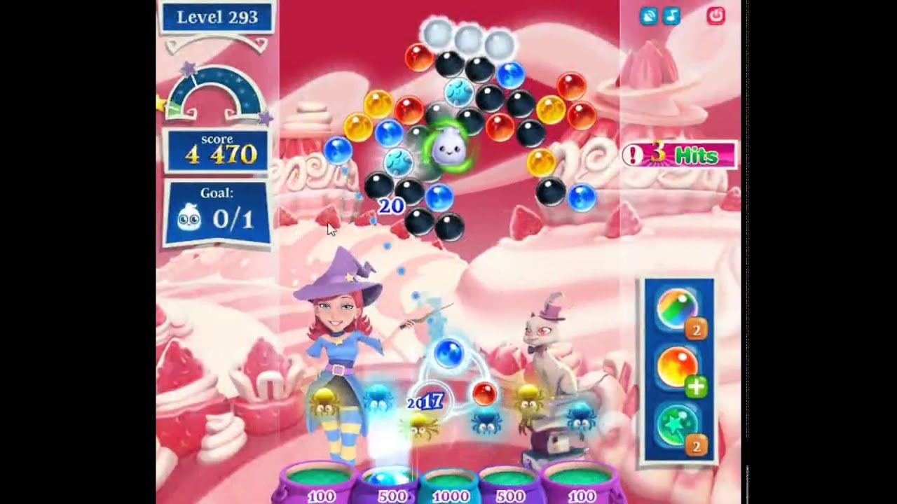 Bubble Witch Saga 2 Level 293 - YouTube