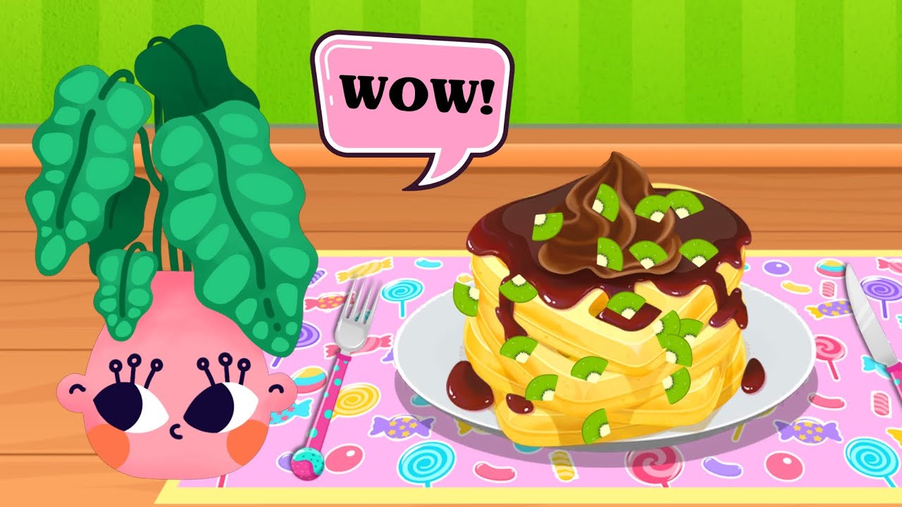 KIDDOPIA Yummy Waffles Kids Cooking Game Play - YouTube