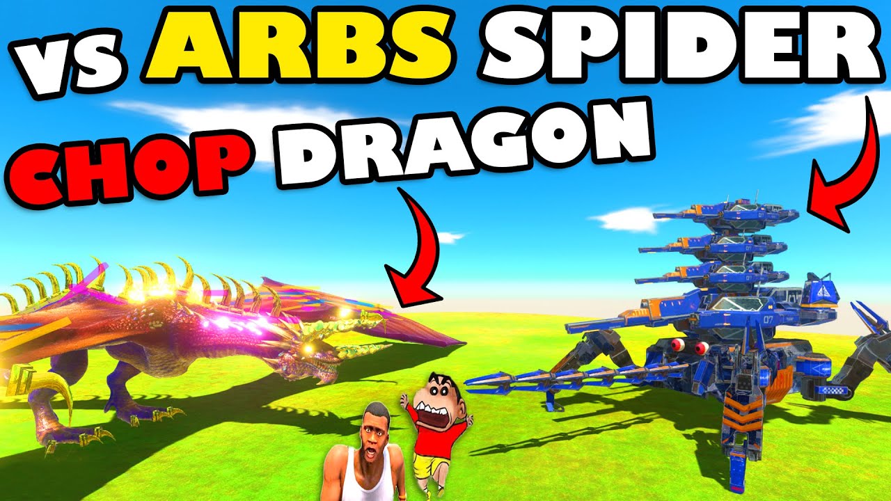 ARBS SPIDER vs CHOP DRAGON and HAMID-T ARMY SHINCHAN and CHOP in ANIMAL ...