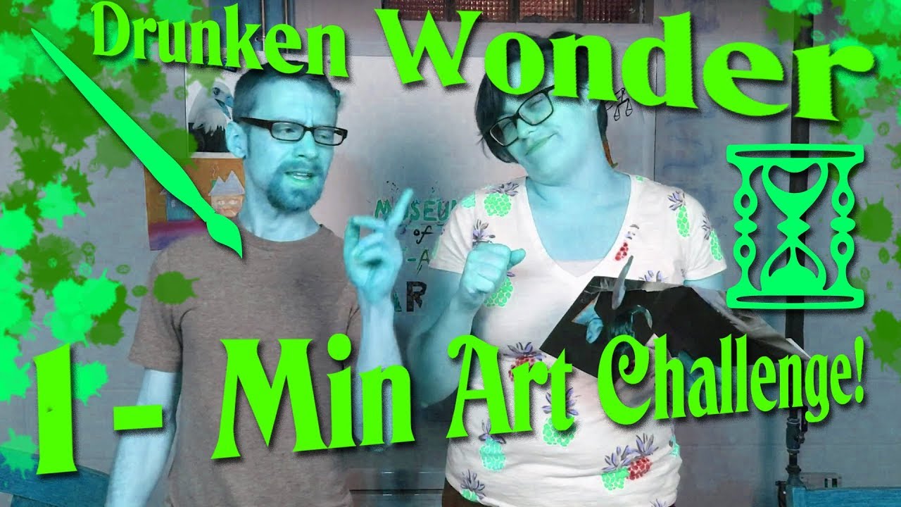 60-Second Art Challenge!?! -- Half-Assed Art Challenge - YouTube