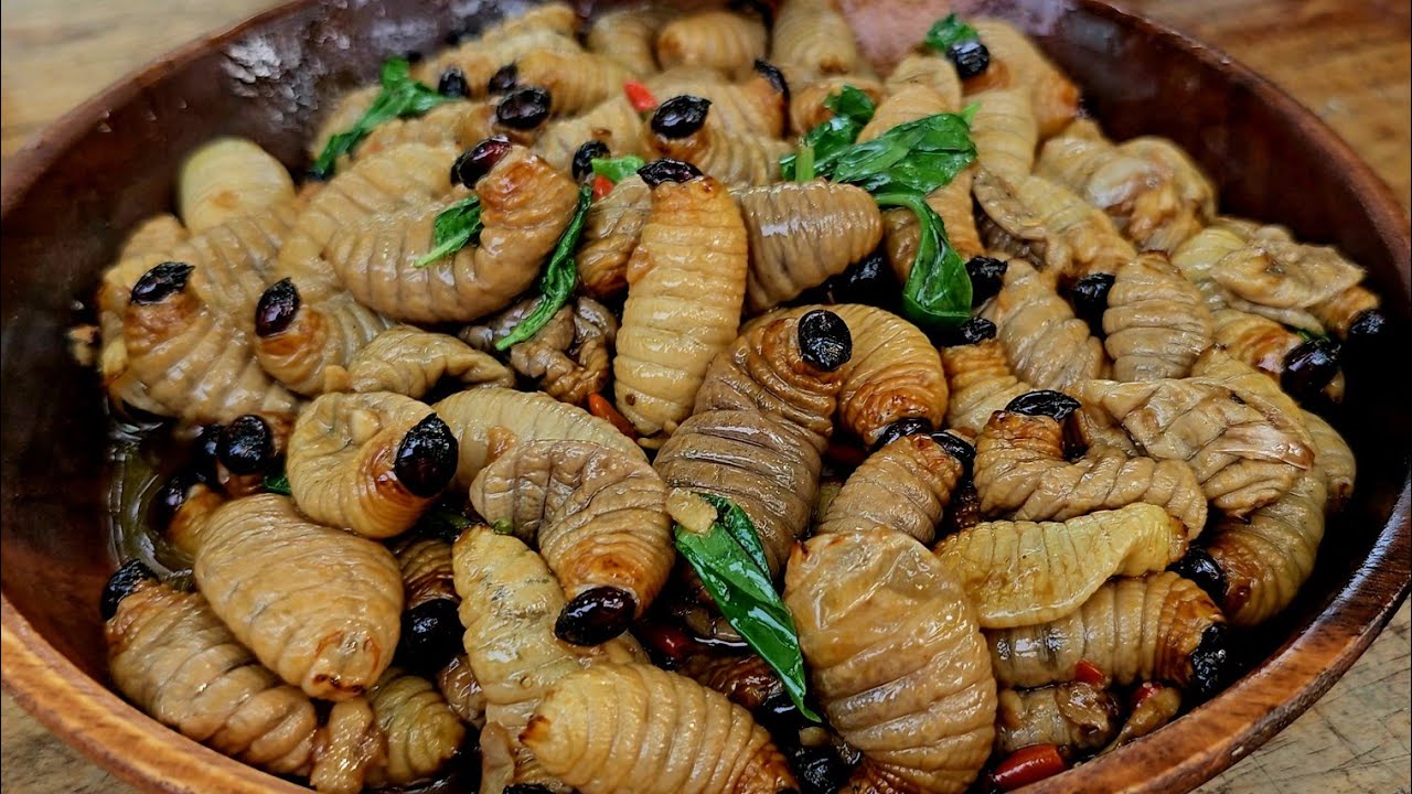 STIR FRY COCONUT WORM | PAGKAING BUKID | OUTDOOR COOKING |Team ...
