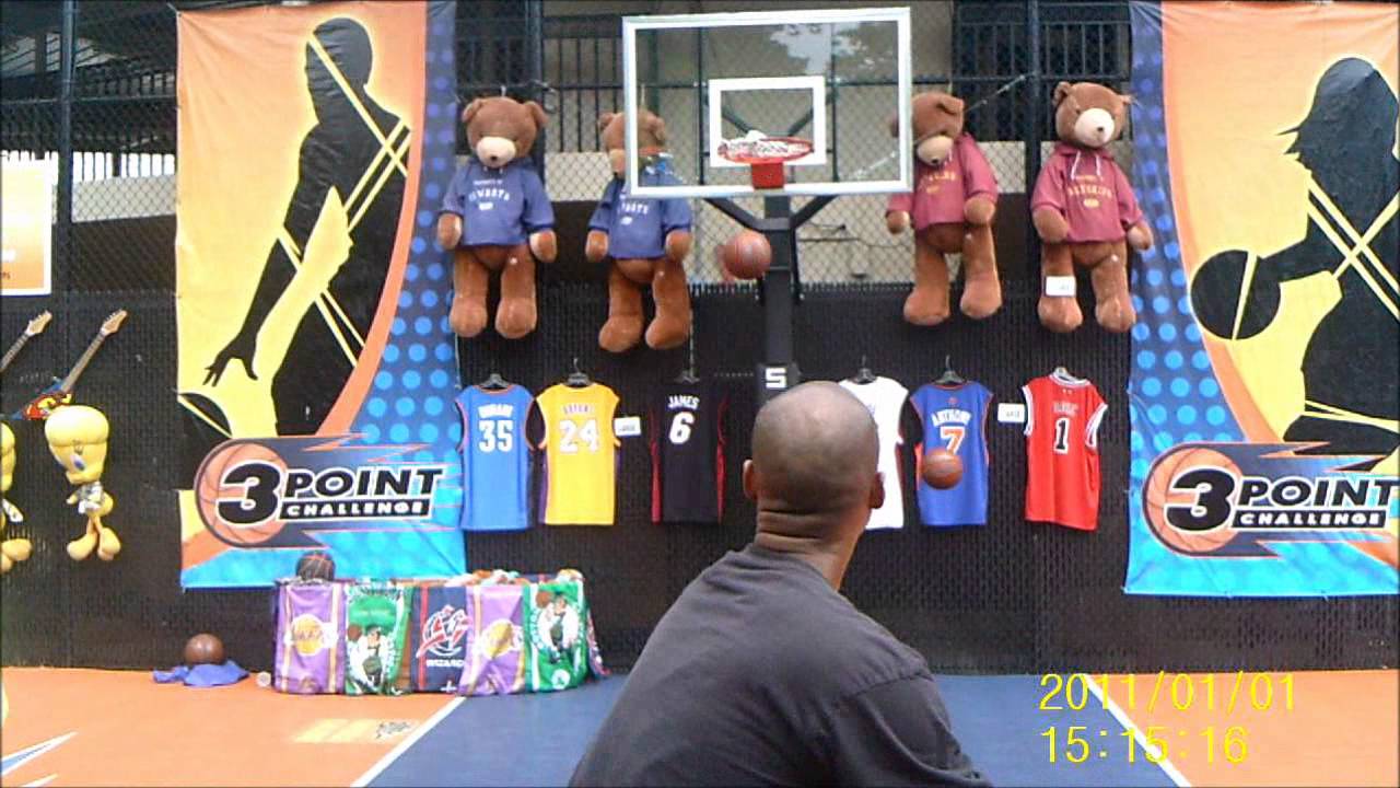 Perfect 3 point challenge 15 pts. Six Flags America 12 for 12 shootout ...