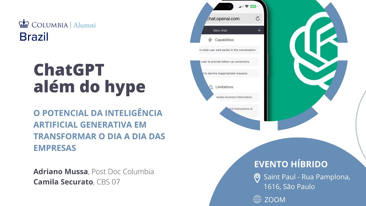 ChatGPT - Além do Hype com Adriano Mussa, 22/03/2023 - YouTube