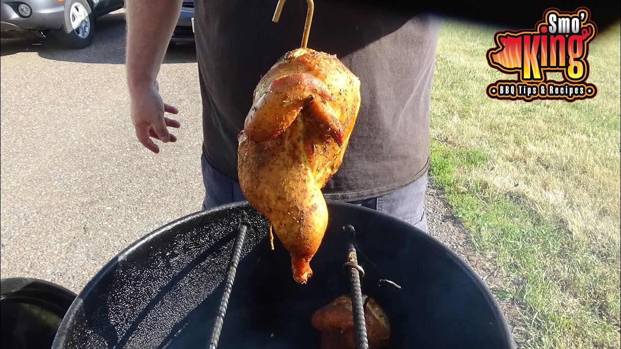 Smoked Chicken Halves in the Pit Barrel Cooker - YouTube