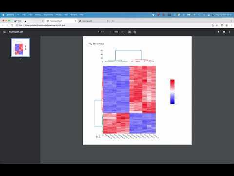 A z-score based interactive heatmap from gene expression data - YouTube