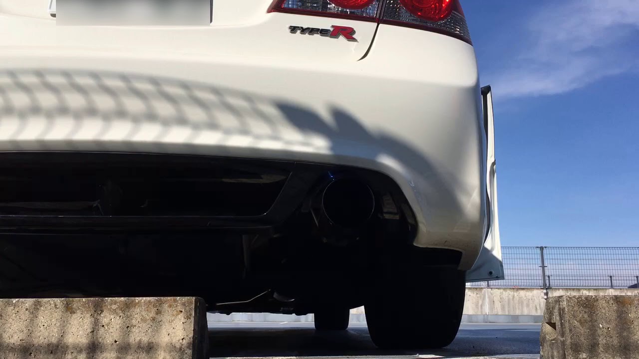 CIVIC FD2 Spoon exhaust pipe-b+モリモリ管 - YouTube