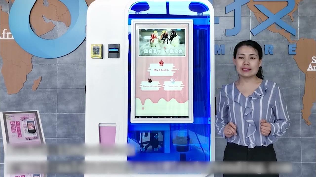 Huaxin Ice Cream Vending Machine Product Introduction ③ - YouTube