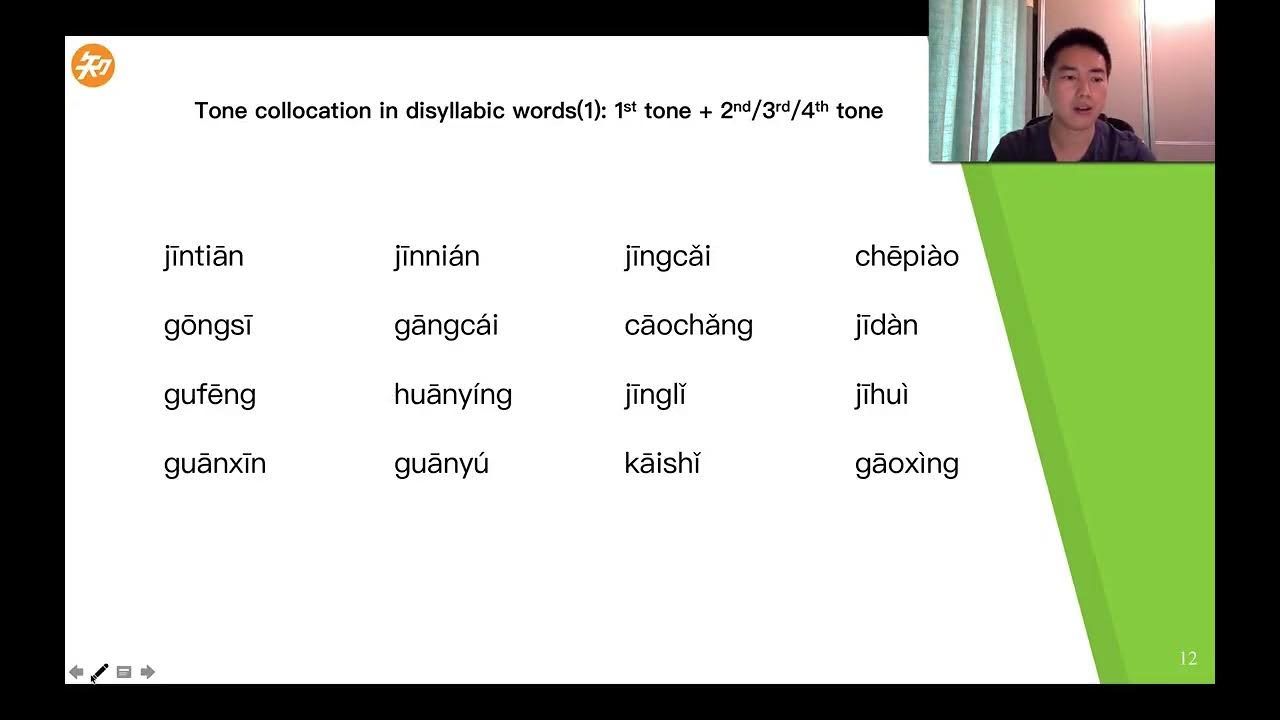 Chinese HSK1 - Lesson 6 - Tone collocation in disyllabic words(1) - 1 ...