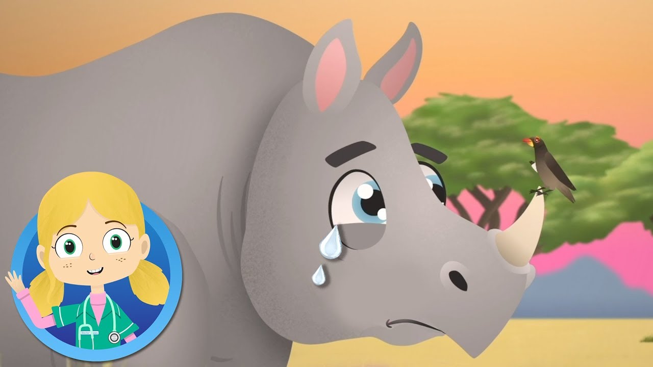 Shaka the Rhino | Doctor Poppy on Safari | Animal Cartoons for Children ...