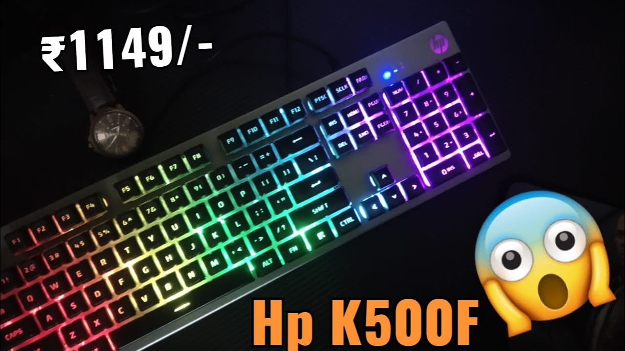 HP K500F Gaming keyboard Unboxing and Review part 1 - YouTube