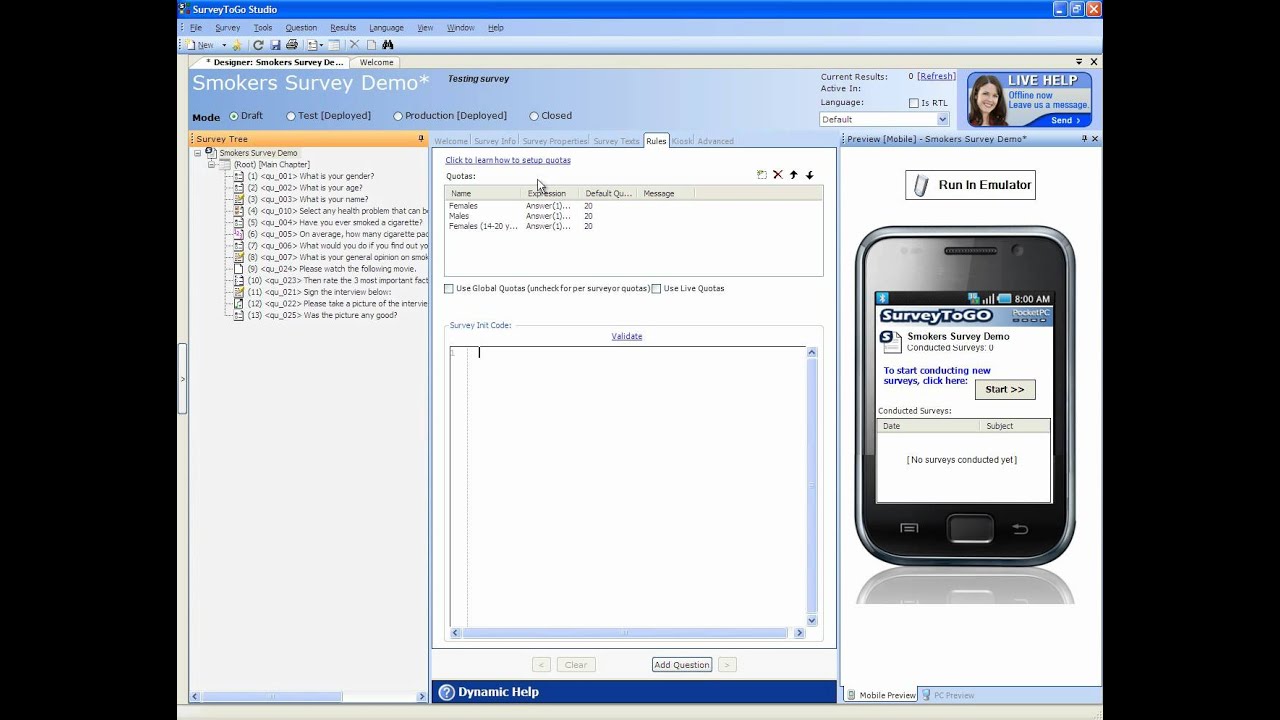 SurveyToGo Creating Surveys 01 - Creating Surveys Overview part1 - YouTube