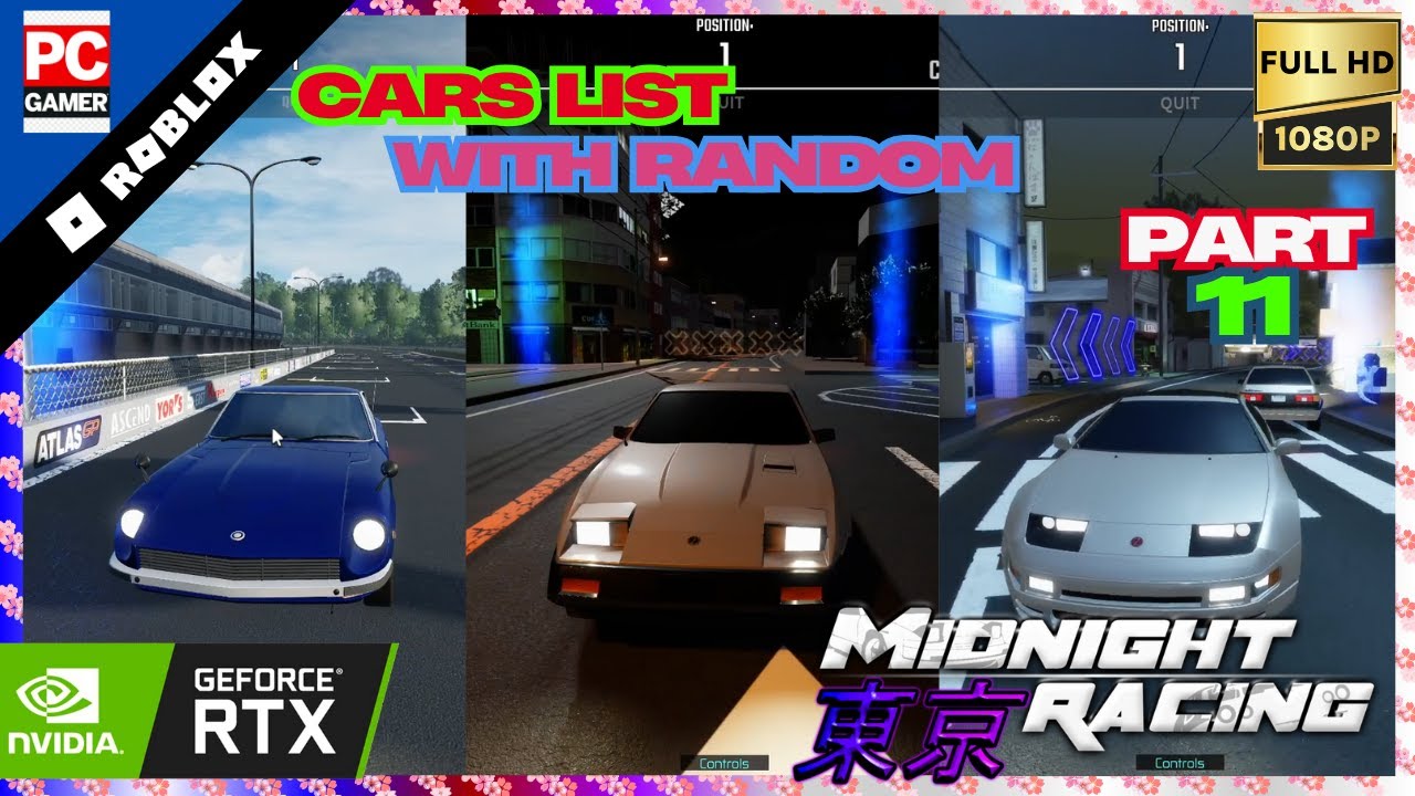 Midnight Racing Tokyo - Car List With Ramdom Part 11 (Roblox) I PC ...