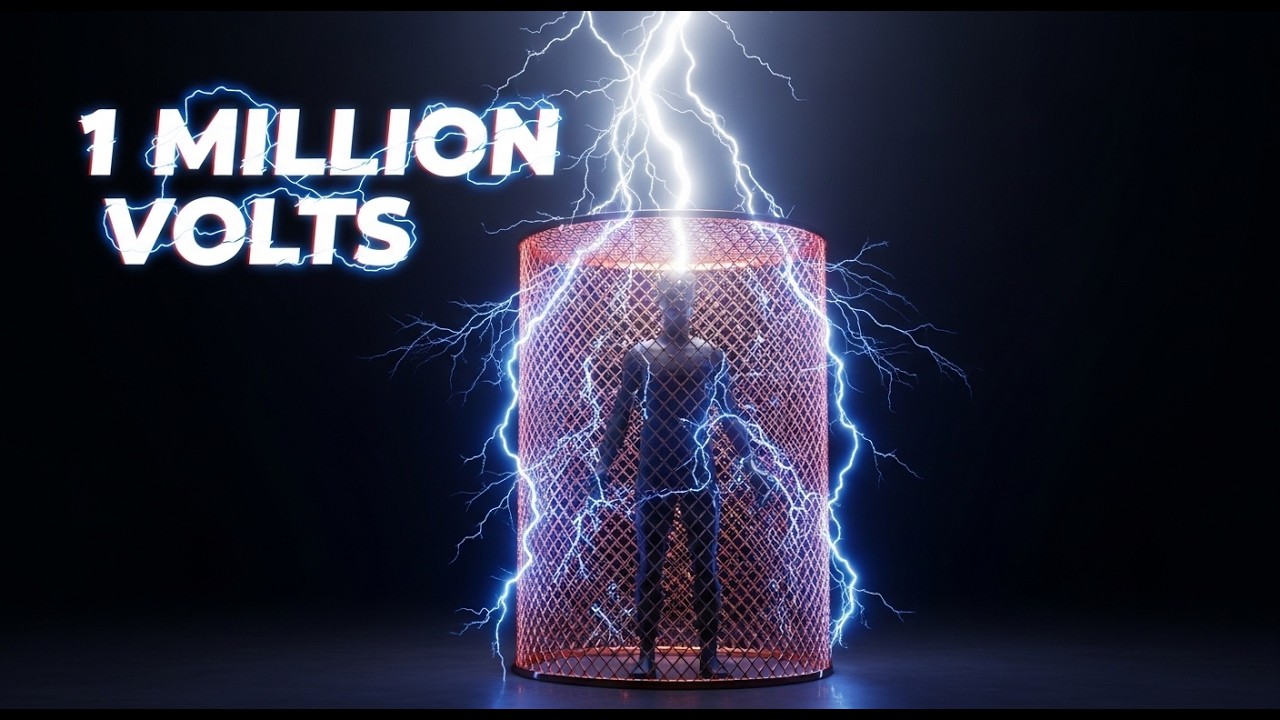 The Faraday Cage : Why a Million Volts Can’t Touch You - YouTube