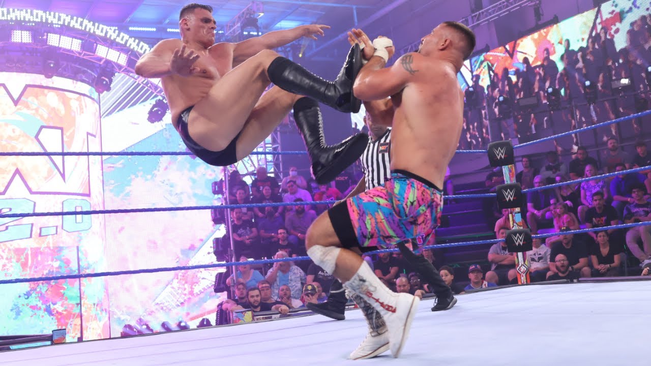 Gunther lays out NXT Champion Bron Breakker - YouTube