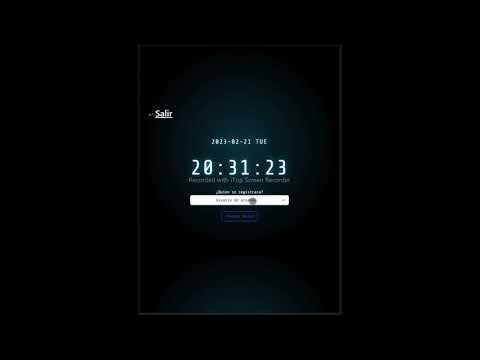 RELOJ CHECADOR CON FOTOS HTML, CSS , JS Y PHP - YouTube