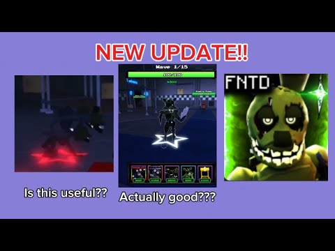FIVE NIGHTS AT TOWER DEFENSE? - FNTD UPDATE - YouTube