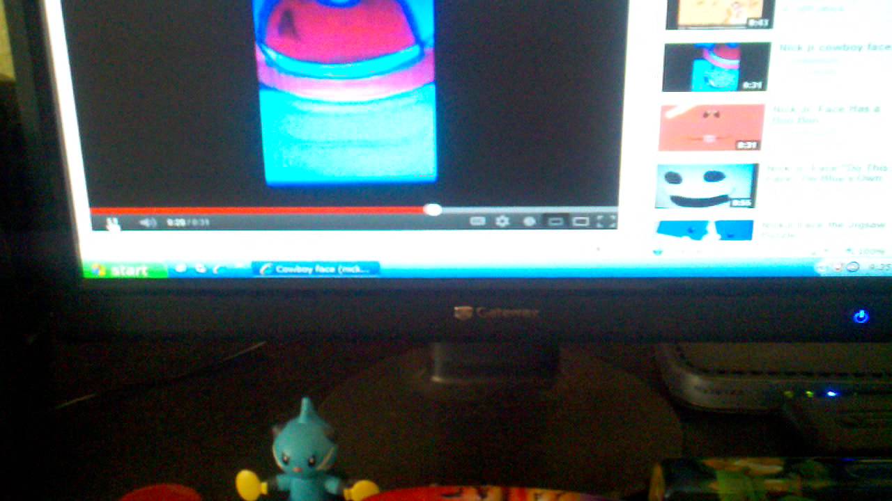 Nick jr face practices his cowboy face - YouTube