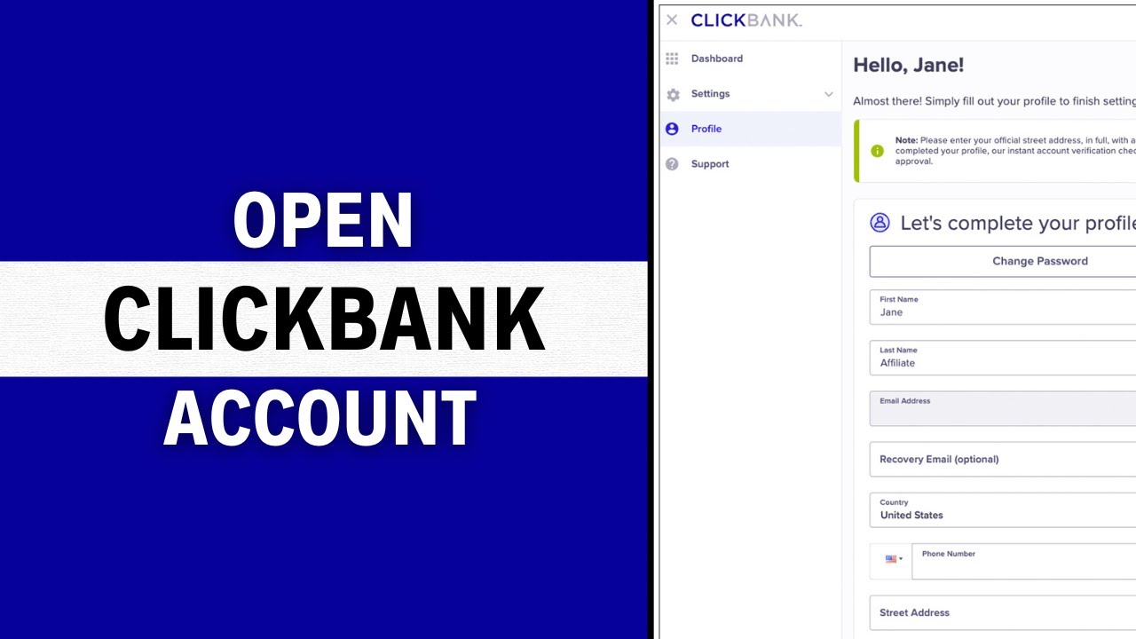 How to Open Clickbank Account (Latest Guide) - YouTube