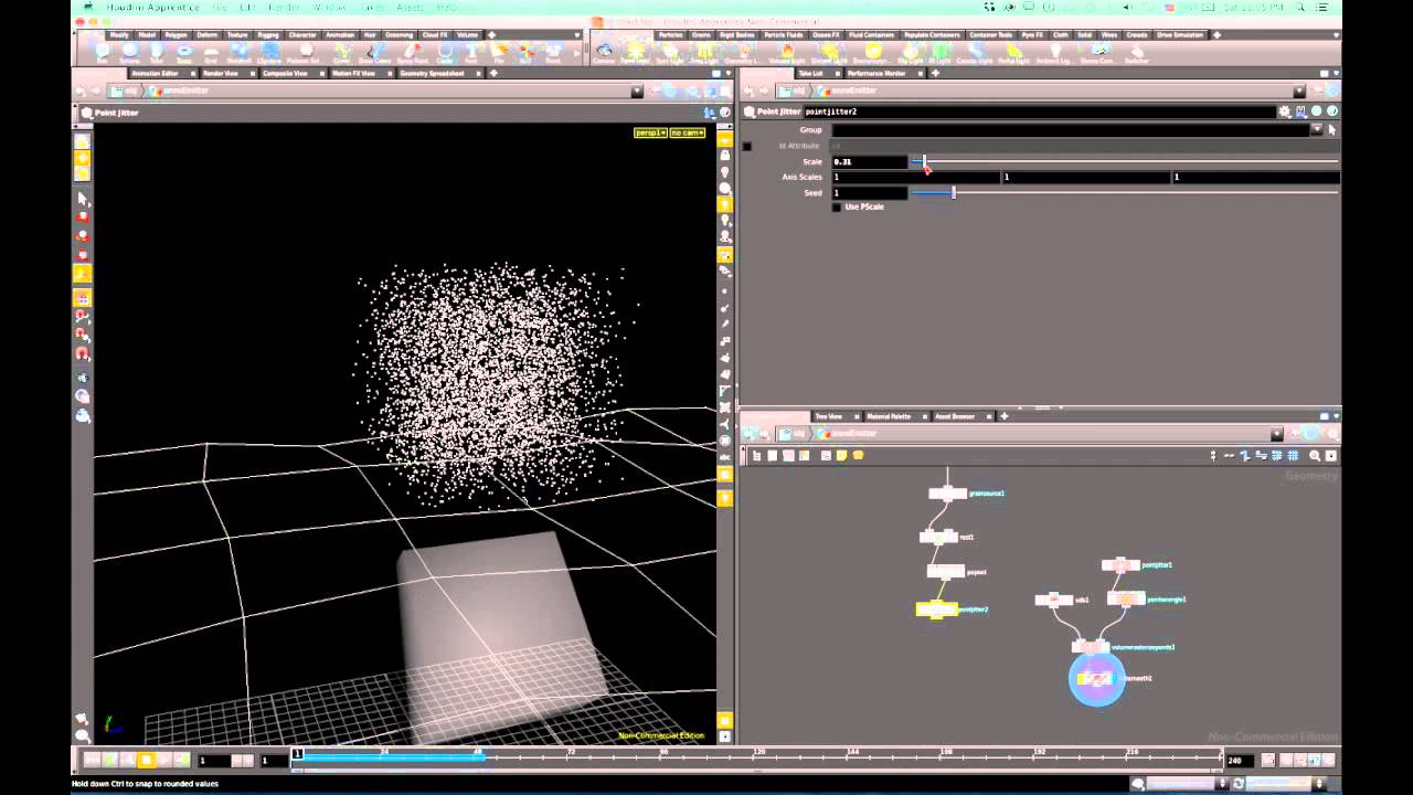 Tutorial: How to make basic Snow simulation from scratch in Houdini ...