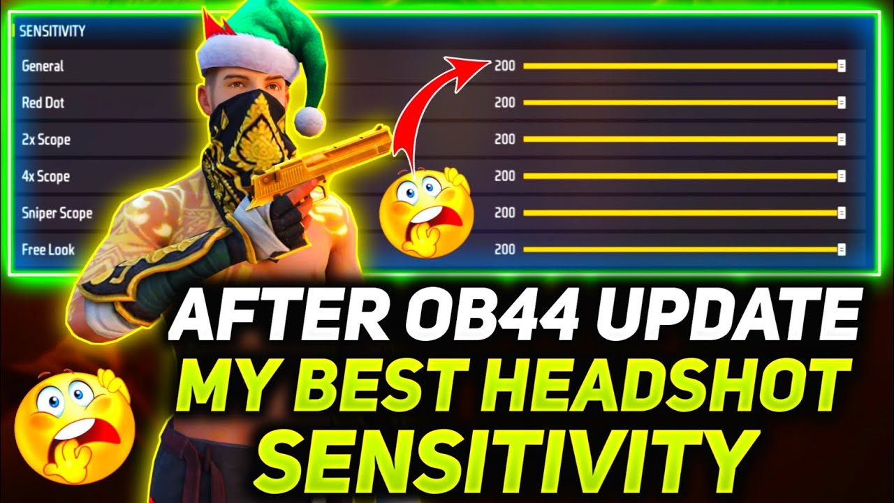 FREE FIRE BEST SENSITIVITY AFTER OB44 UPDATE | FREE FIRE BEST ...