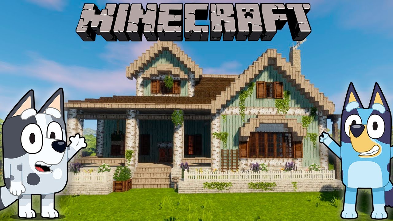 Bluey & Muffin Plays Minecraft 6! - YouTube