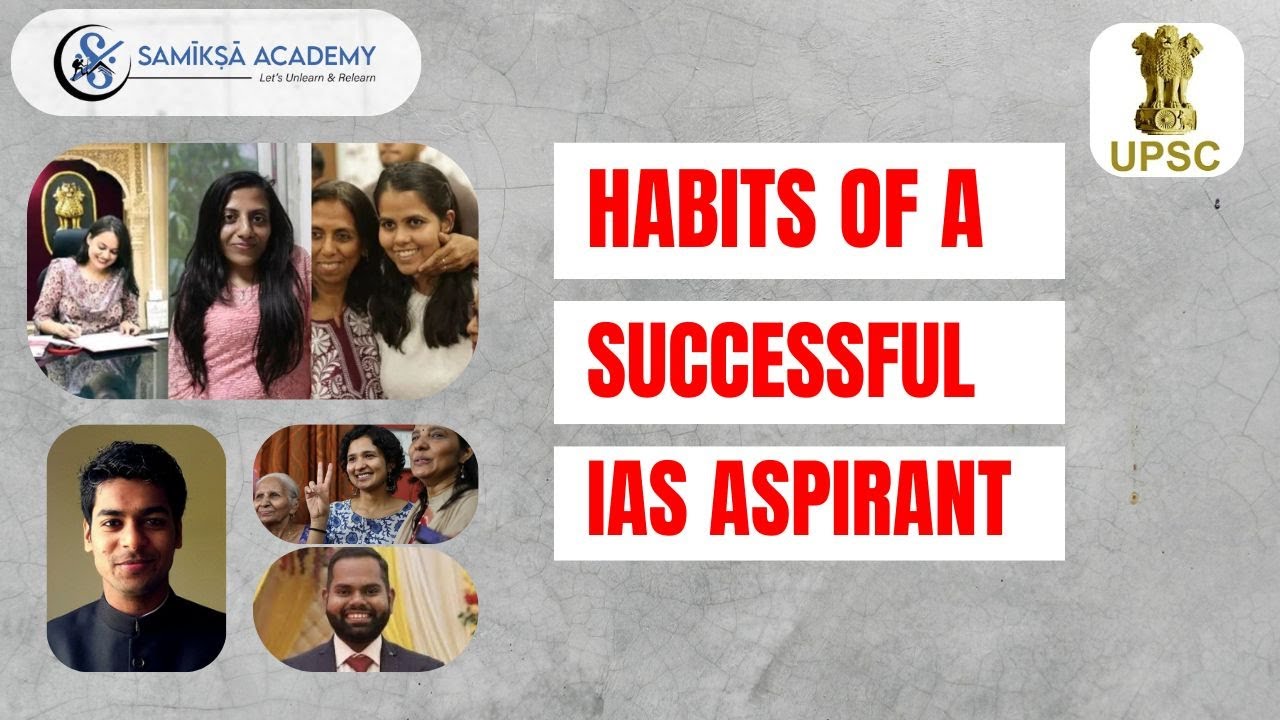 Habits of a Successful IAS Aspirant I #ias #upsctopper #habits # ...
