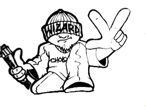 How to draw a Tagger character with marker - its cool - YouTube