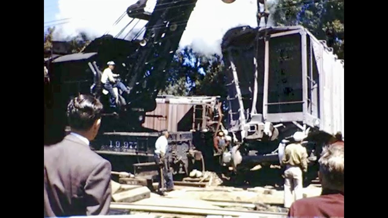 Rail Crash on the South Pacific line, California, 1948, 1940s, and the ...