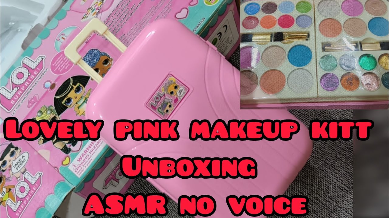 Lovely Pink Makeup Kit 💖 Unboxing | ASMR No Voice | LOL Surprise Makeup ...