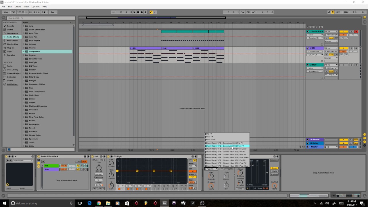 Working with Mid-Side EQ in Ableton Live 9 - YouTube