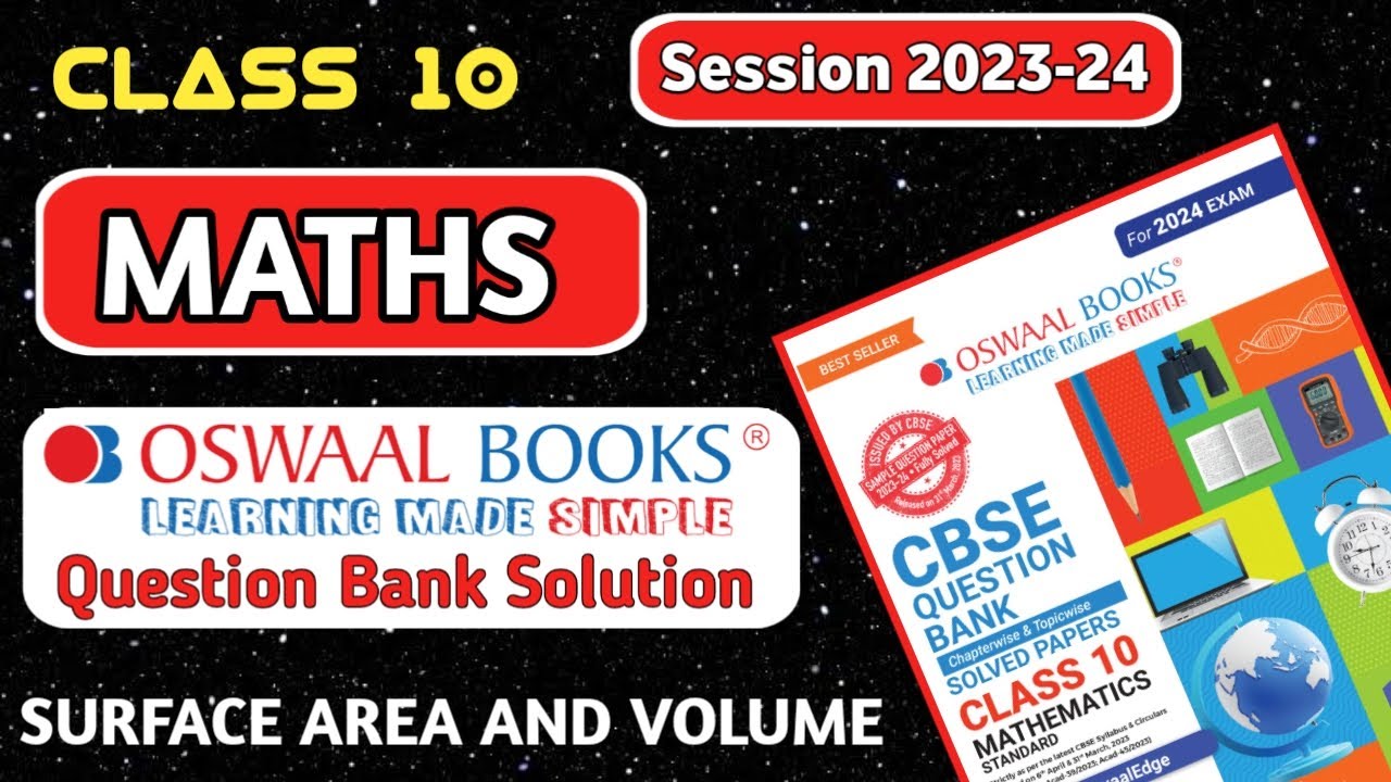 Question Bank for class 10 Math 2023-24 | Surface Area and Volume ...