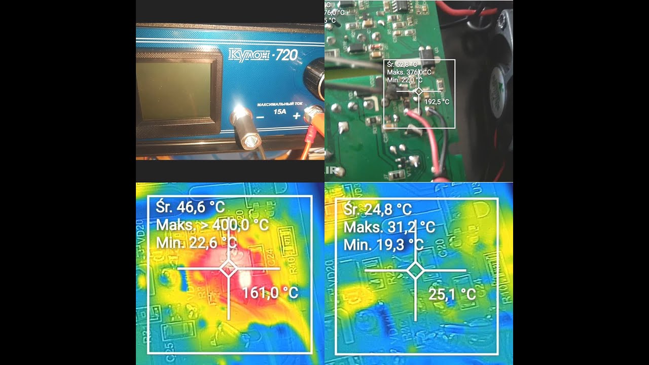 Kulon 720 - Ekstremalny test diody VD18 (odlutowała się !!), wymiana na ...